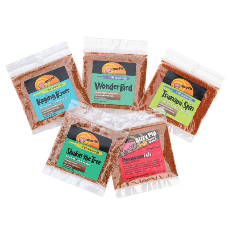 BBQ Rub, Seasonings, Spices - Try-Me Sampler 5-Pack